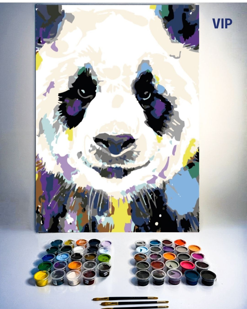 PINTURA POR NÚMERO VIP - PANDA – MON ATELIER